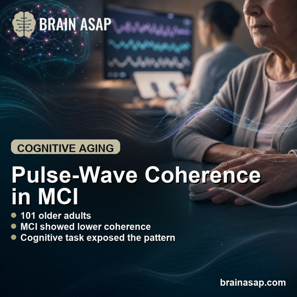 Pulse-Wave Coherence Was Lower in Mild Cognitive Impairment